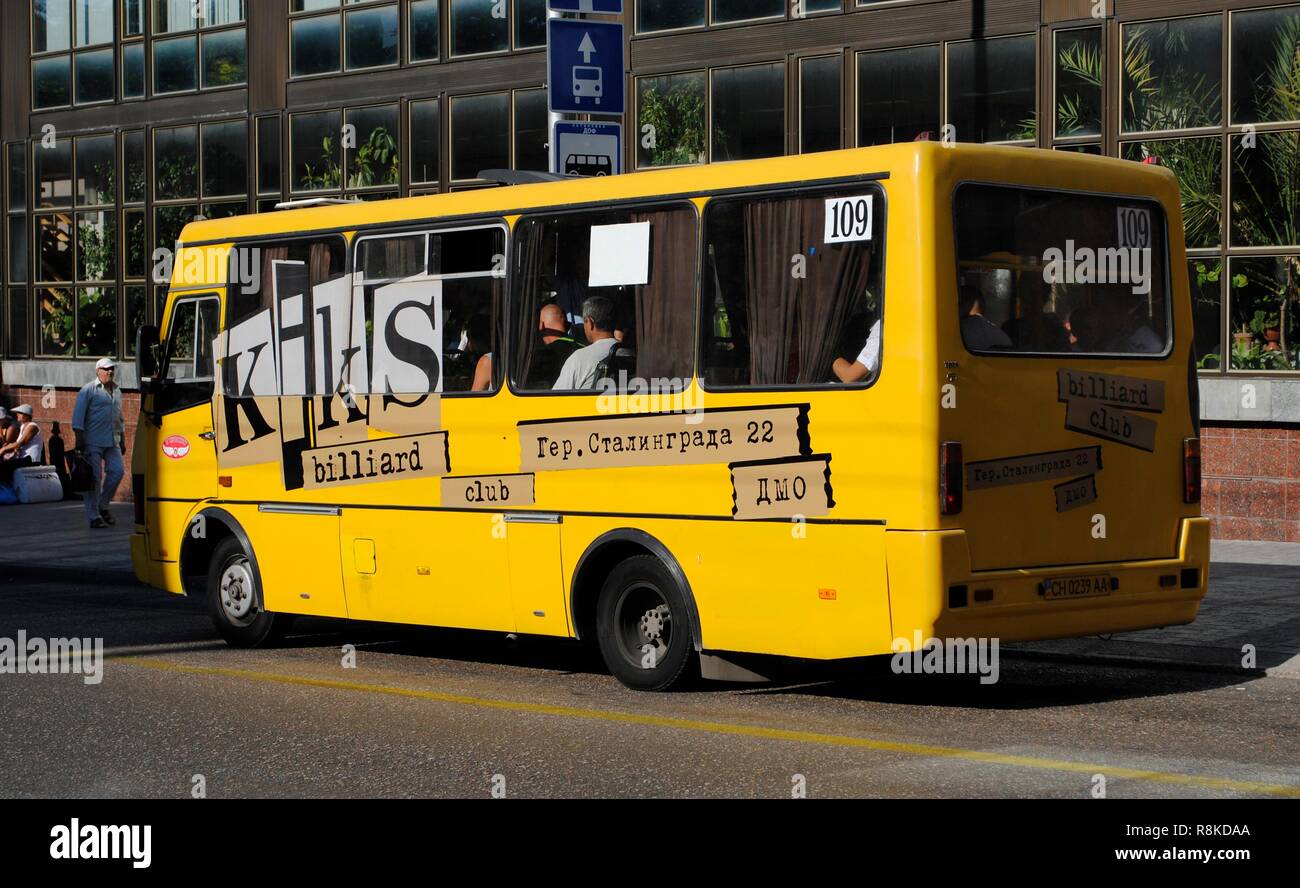 Ukraine. Sevastopol. Bus. Crimean peninsula Stock Photo - Alamy