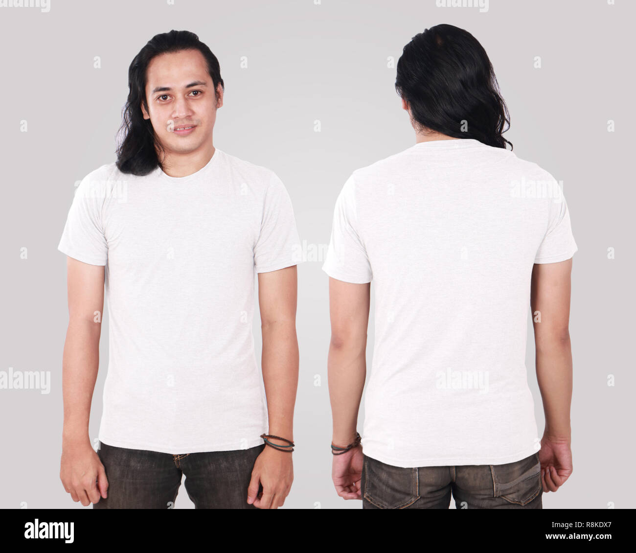 T shirt mockup of man back and front hi-res stock photography and ...