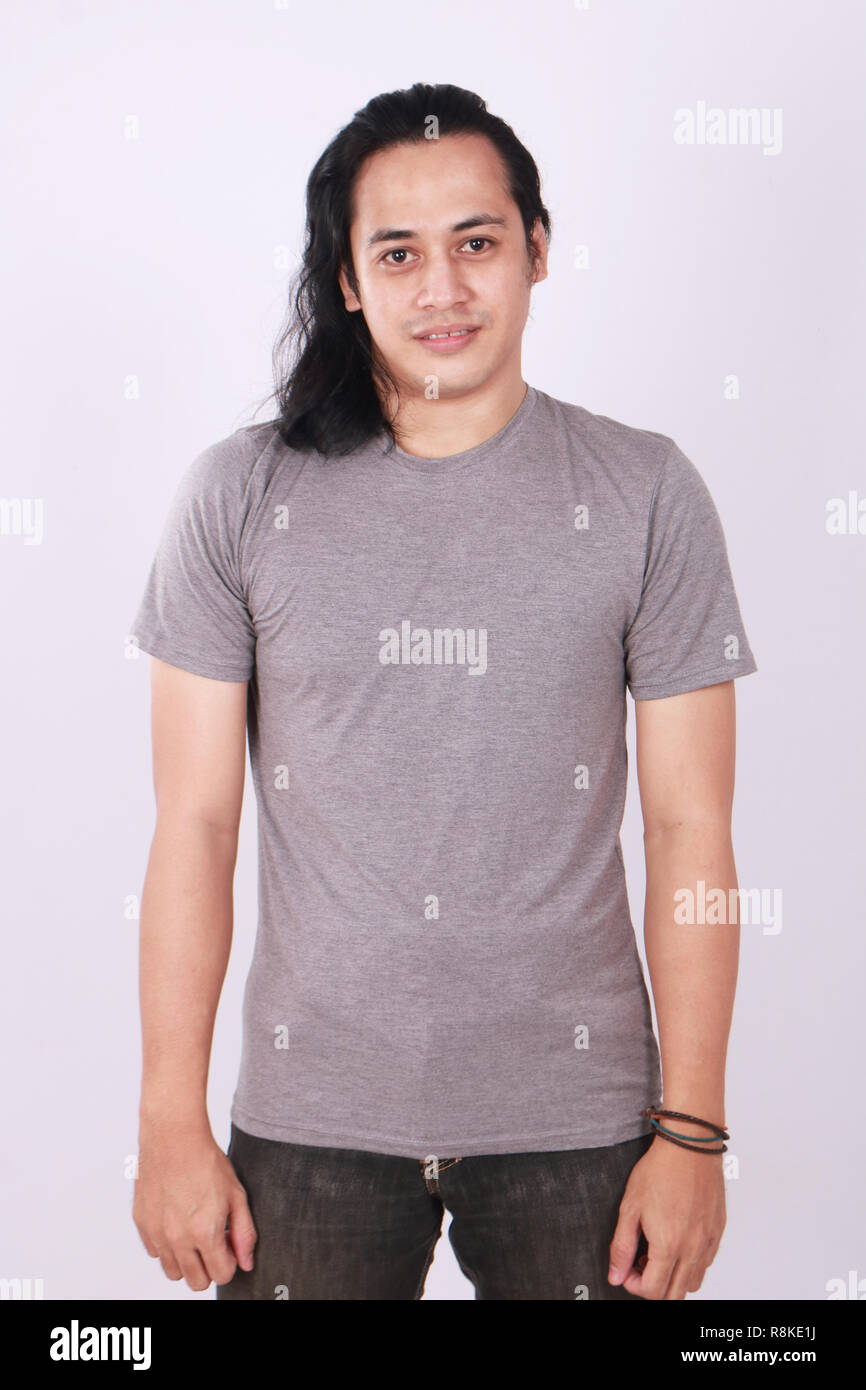 Male model grey hair hi-res stock photography and images - Alamy