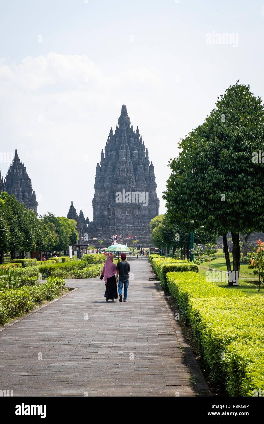 Indonesia, Java, Yogyakarta area, temple of Prambanan classified UNESCO ...