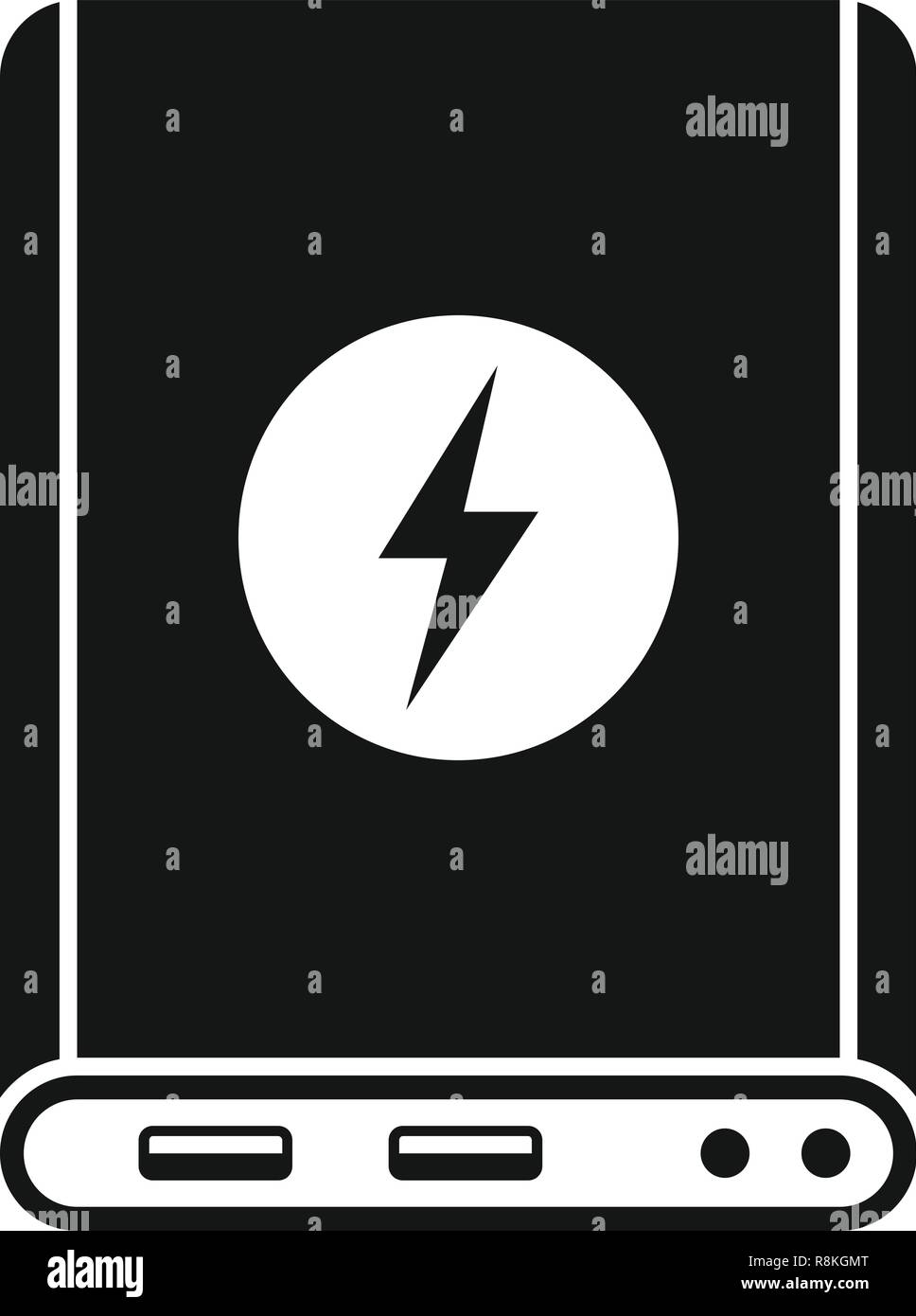 Power bank icon. Simple illustration of power bank vector icon for web ...