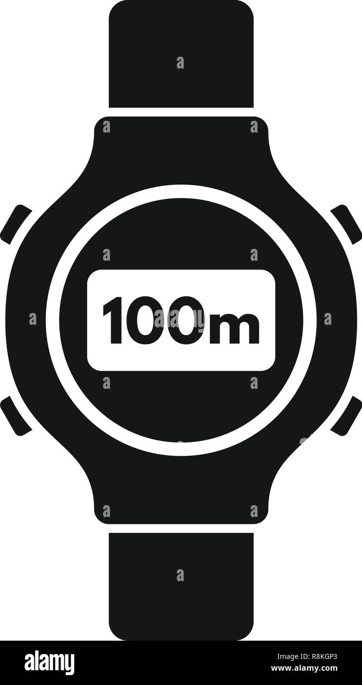Fitness tracker icon. Simple illustration of fitness tracker vector ...