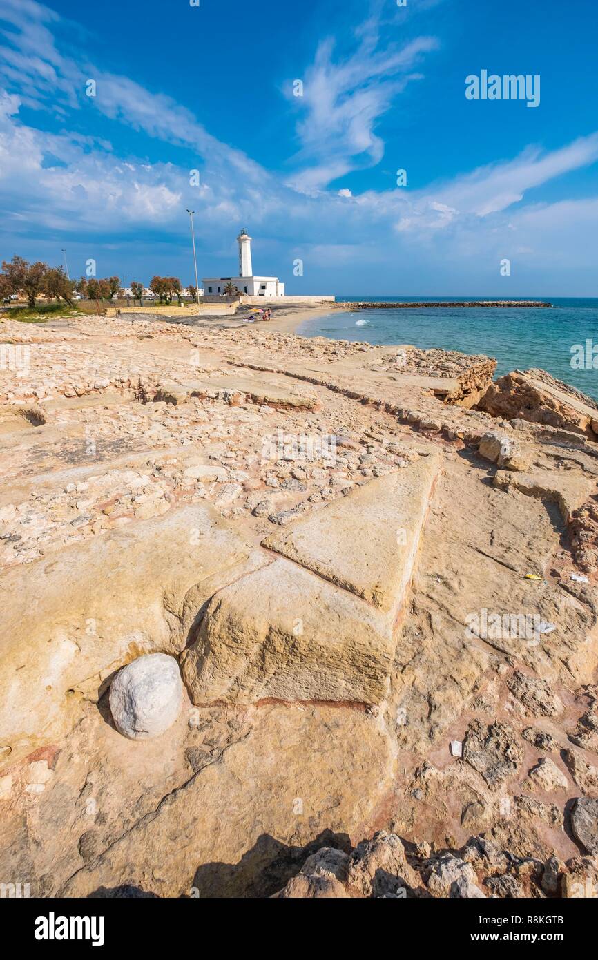 Italy, Apulia, Salento region, San Cataldo di Lecce, remains of the ...