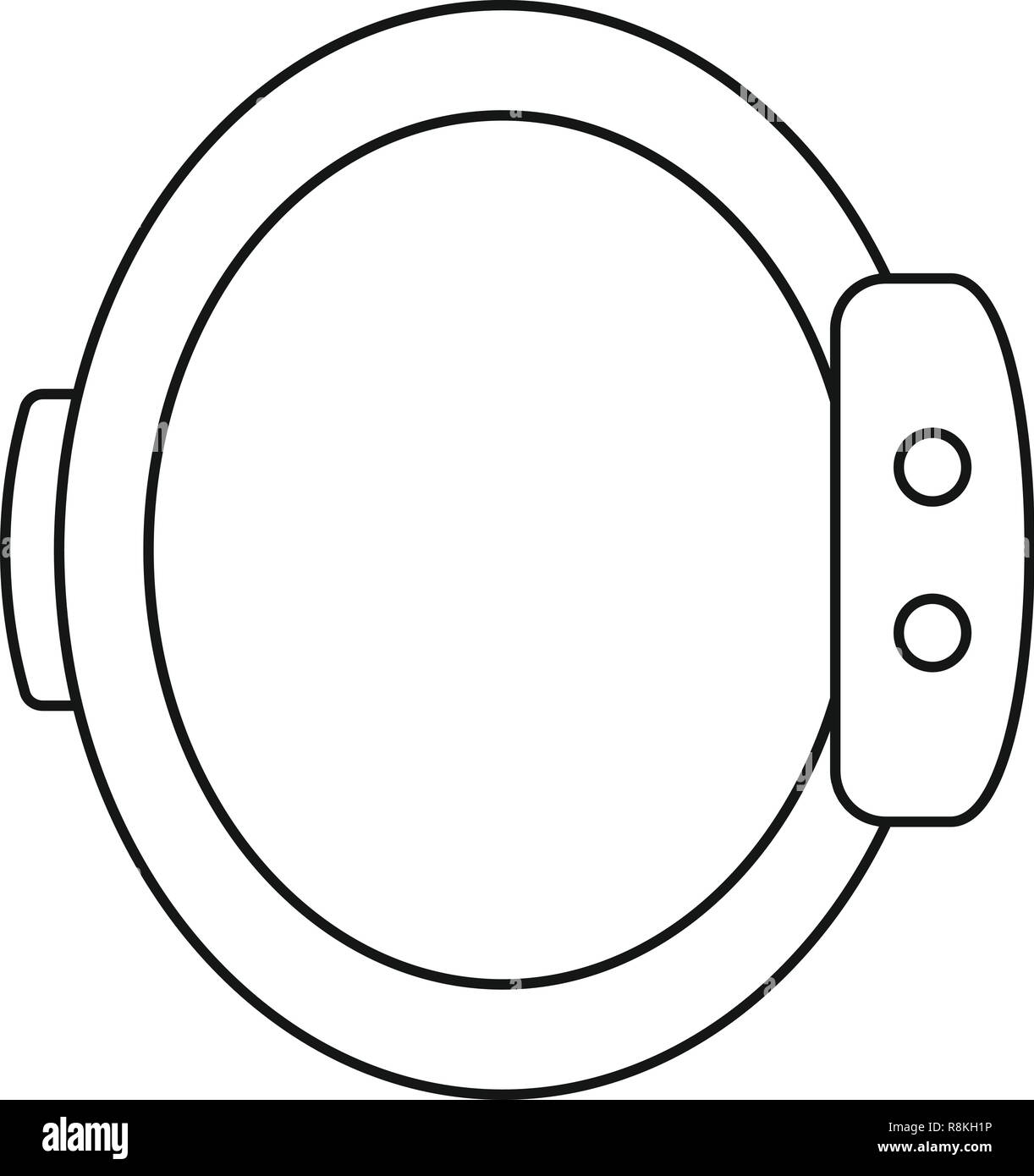 Smart wristband icon. Outline smart wristband vector icon for web ...
