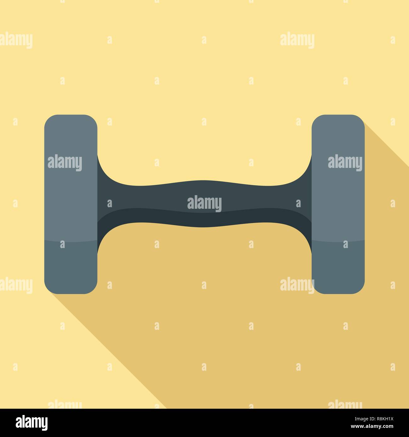 Dumbell icon. Flat illustration of dumbell vector icon for web design ...