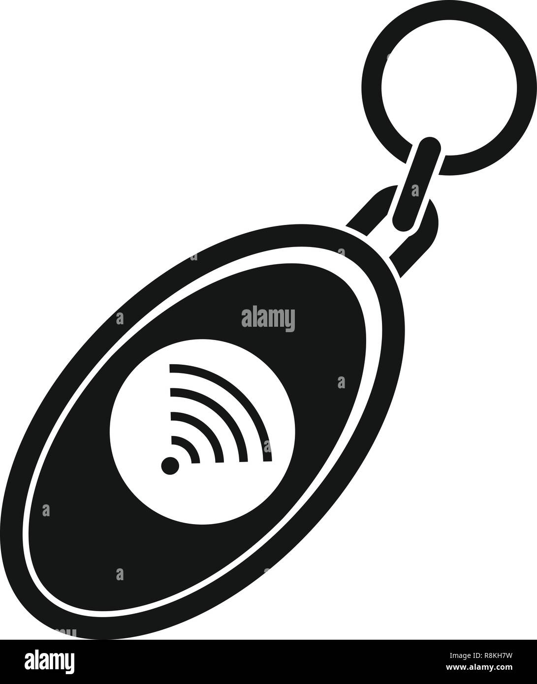 Nfc trinket icon. Simple illustration of nfc trinket vector icon for ...