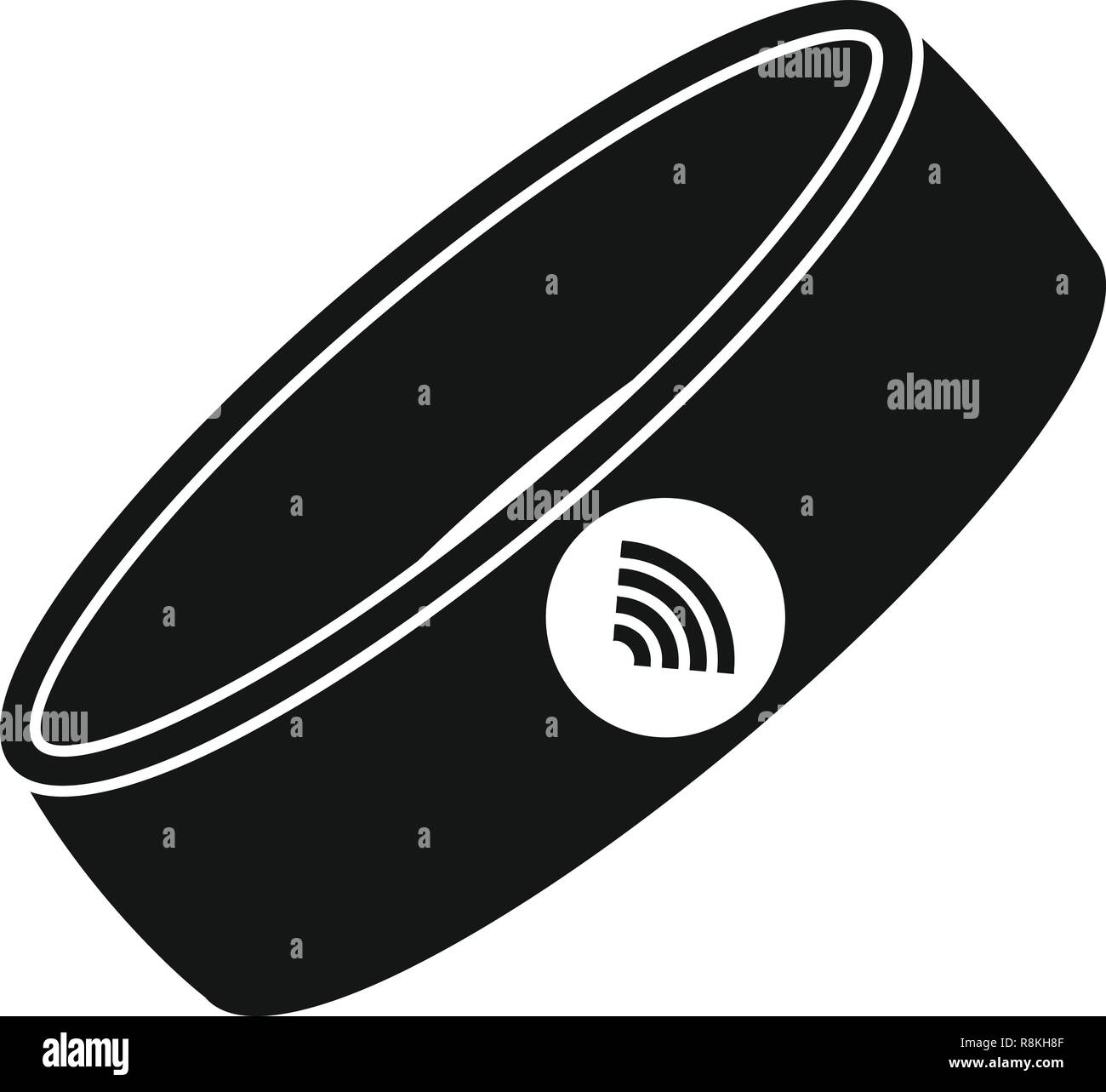 Nfc smart bracelet icon. Simple illustration of nfc smart bracelet ...