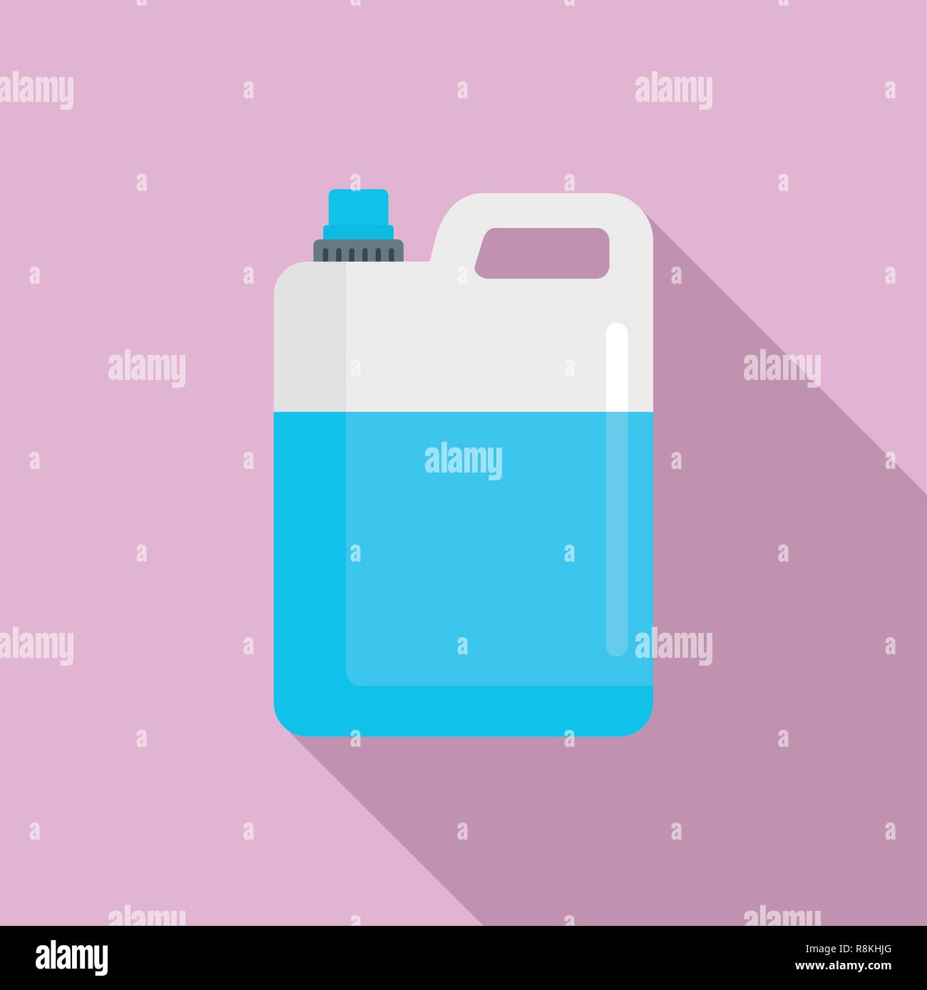 Pool chlorine canister icon. Flat illustration of pool chlorine ...