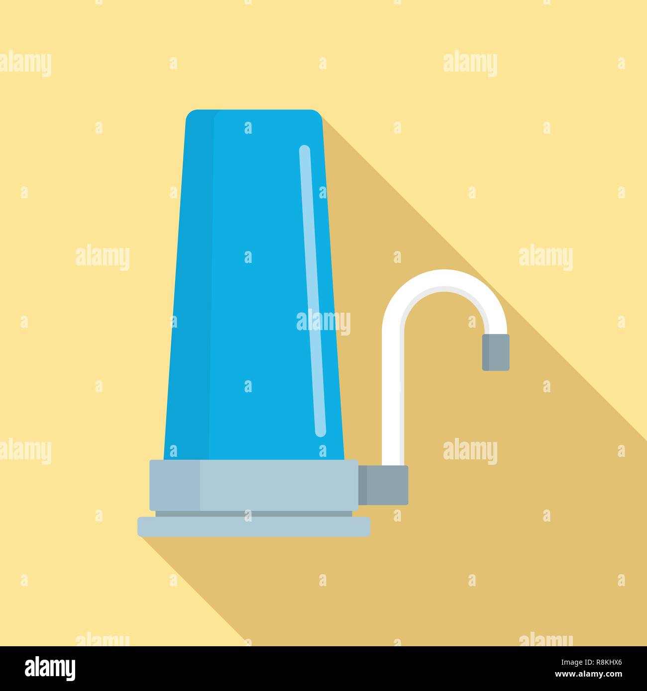 House filter tap icon. Flat illustration of house filter tap vector ...