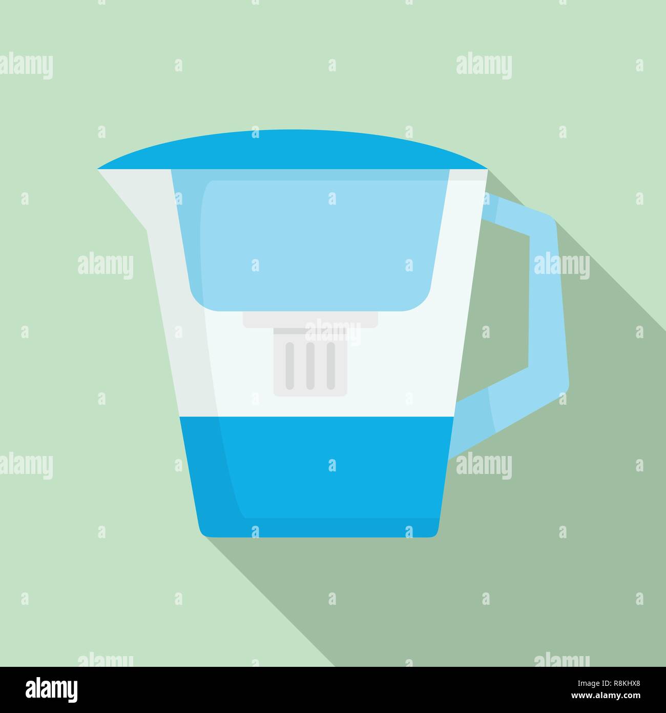 Filter water jug icon. Flat illustration of filter water jug vector ...