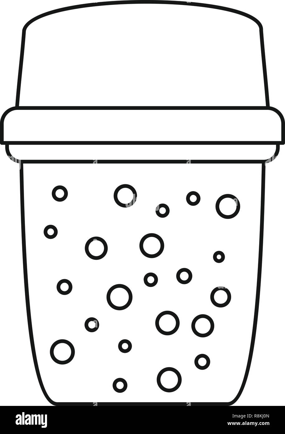 Dirty water filter icon. Outline dirty water filter vector icon for web ...