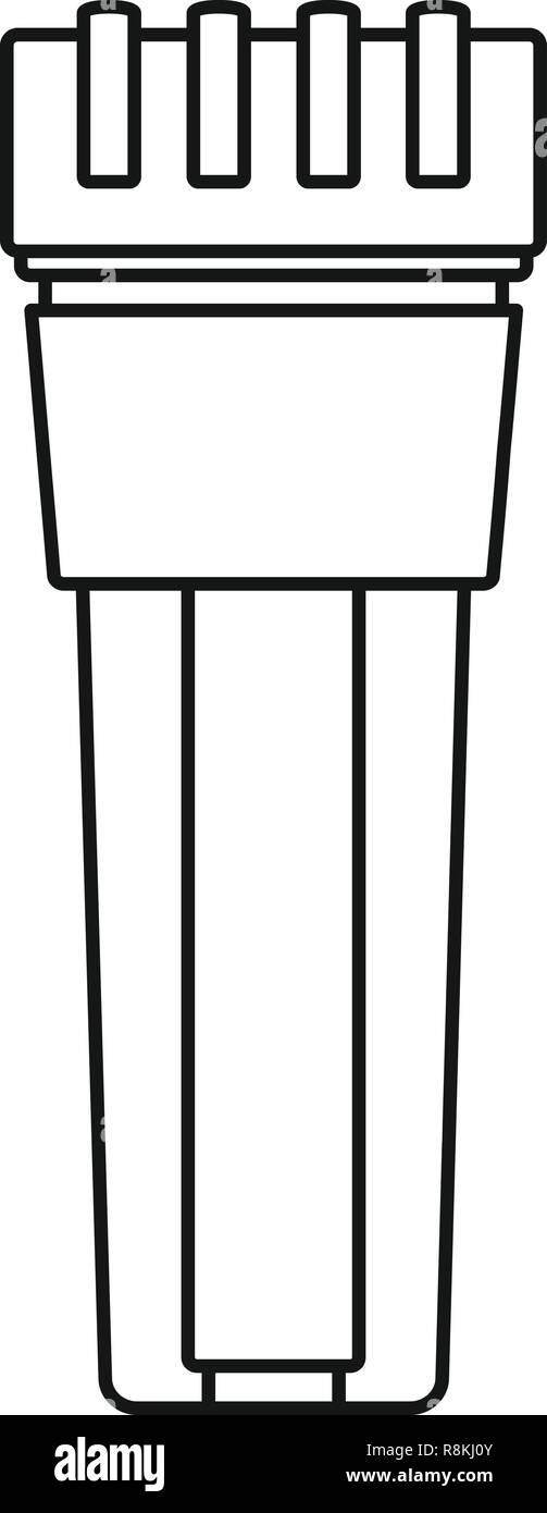 Water filter icon. Outline water filter vector icon for web design ...