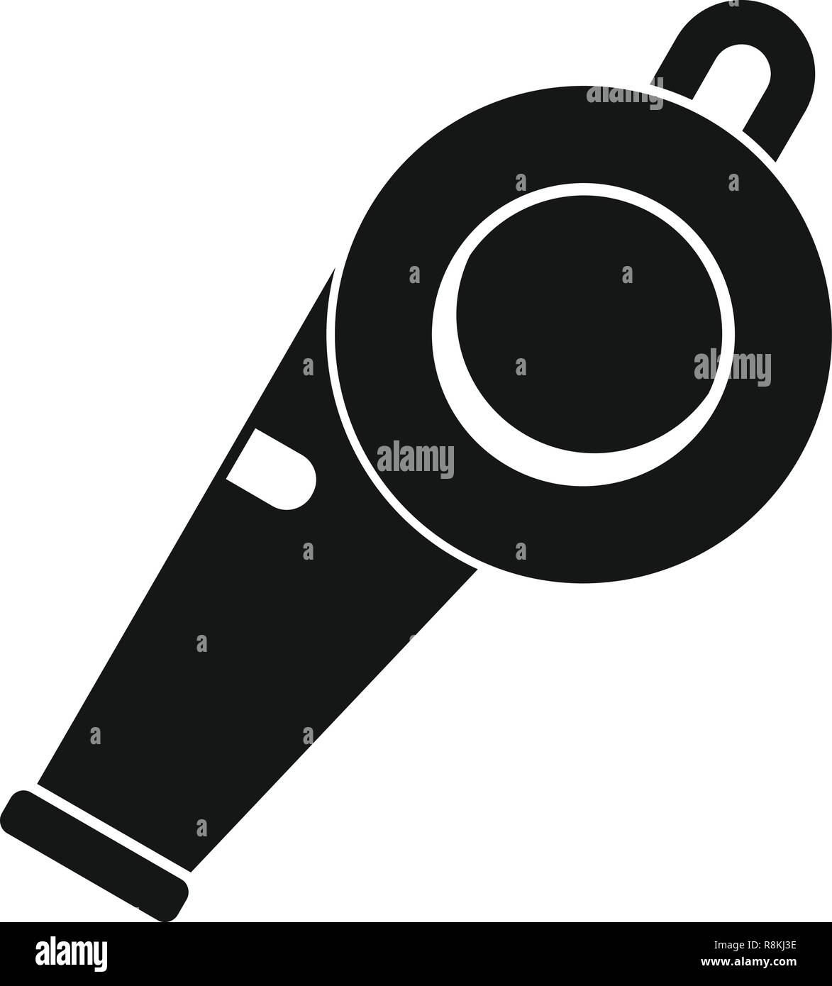 Whistle icon. Simple illustration of whistle vector icon for web design ...