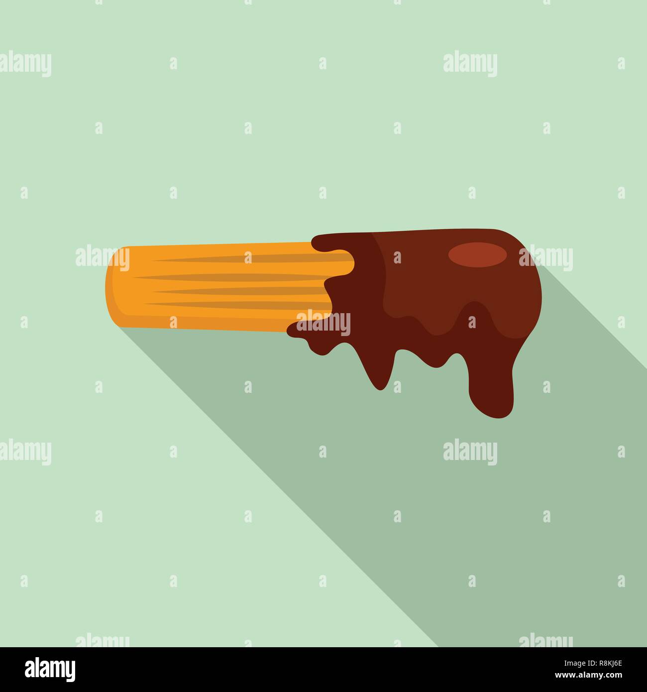 Churro icon. Flat illustration of churro vector icon for web design ...