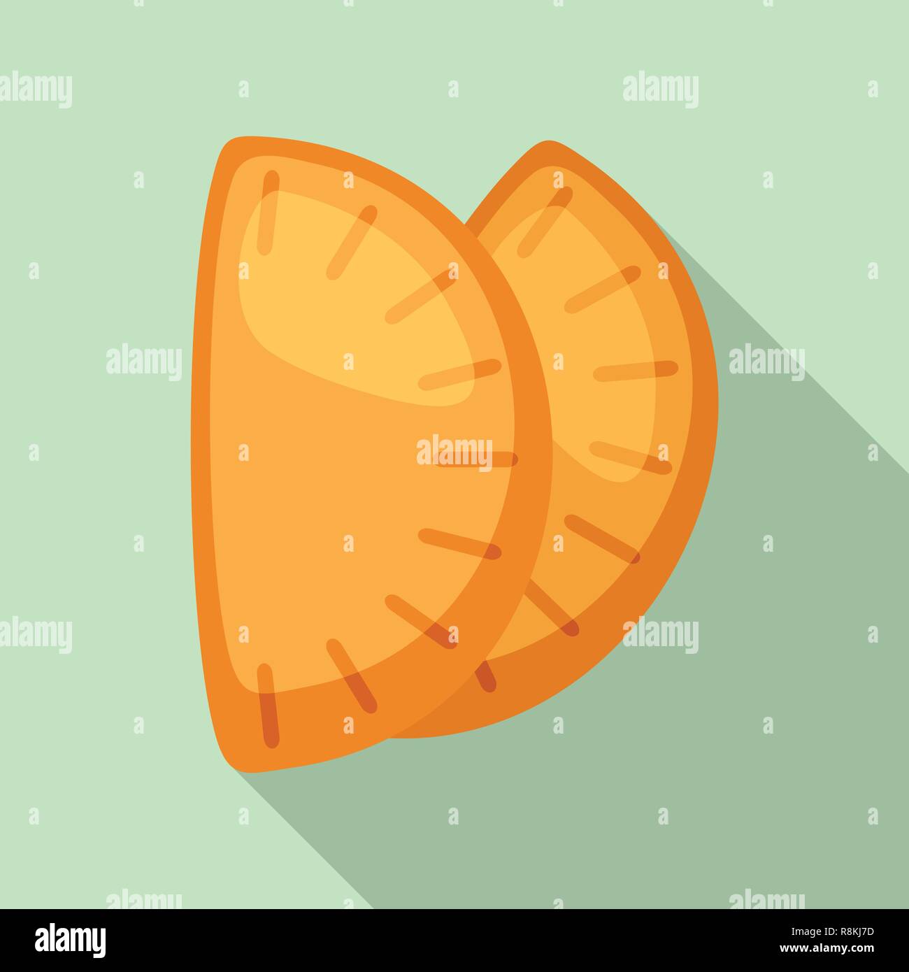 Mexican patty icon. Flat illustration of mexican patty vector icon for ...
