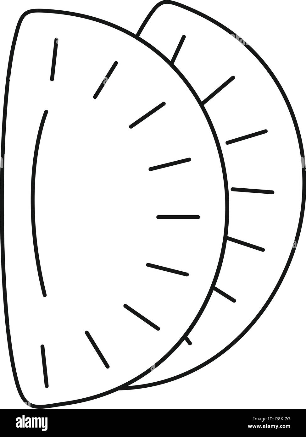 Mexican patty icon. Outline mexican patty vector icon for web design ...