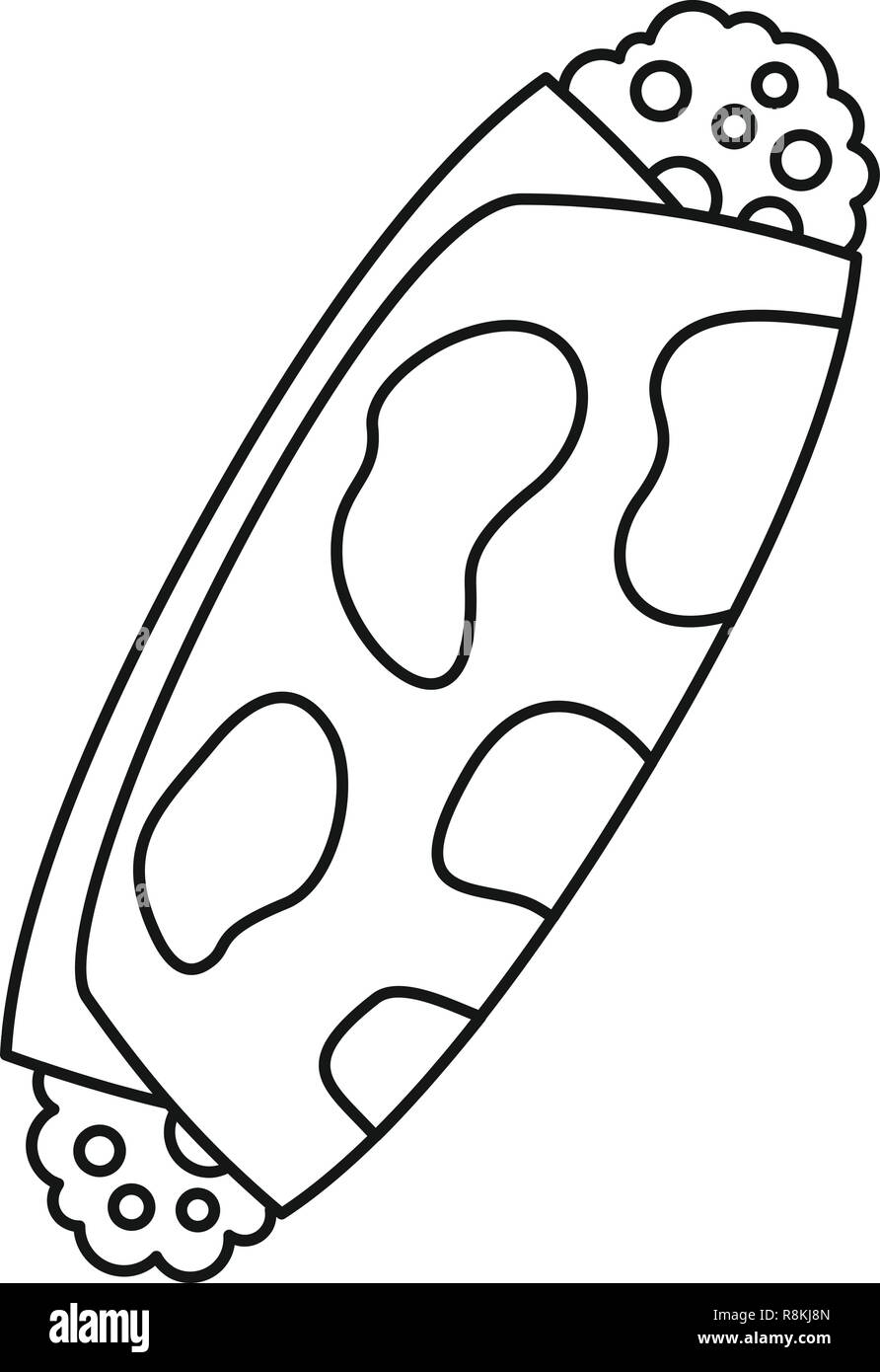 Enchilada food icon. Outline enchilada food vector icon for web design ...