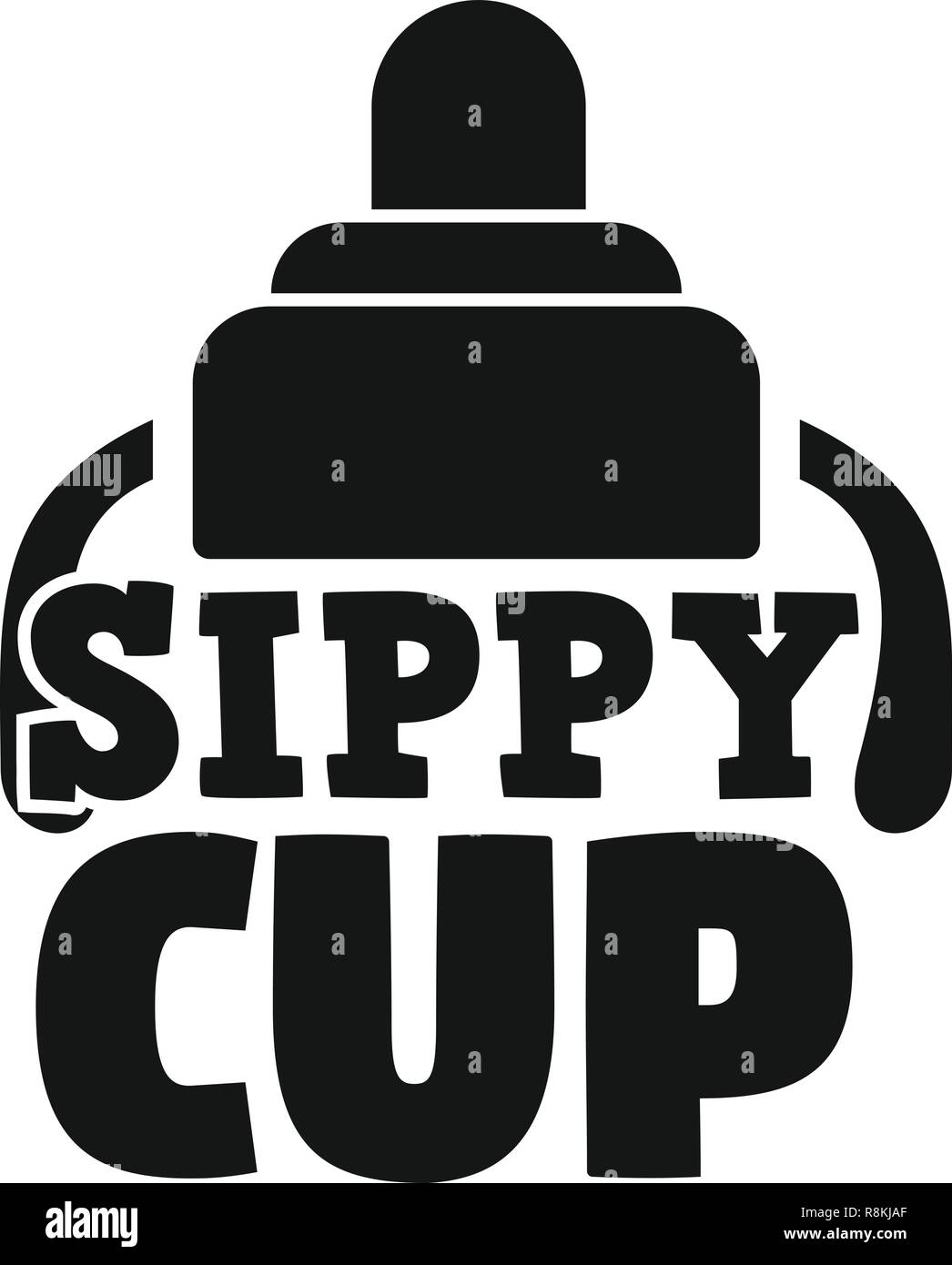 Infant sippy cup logo. Simple illustration of infant sippy cup vector ...