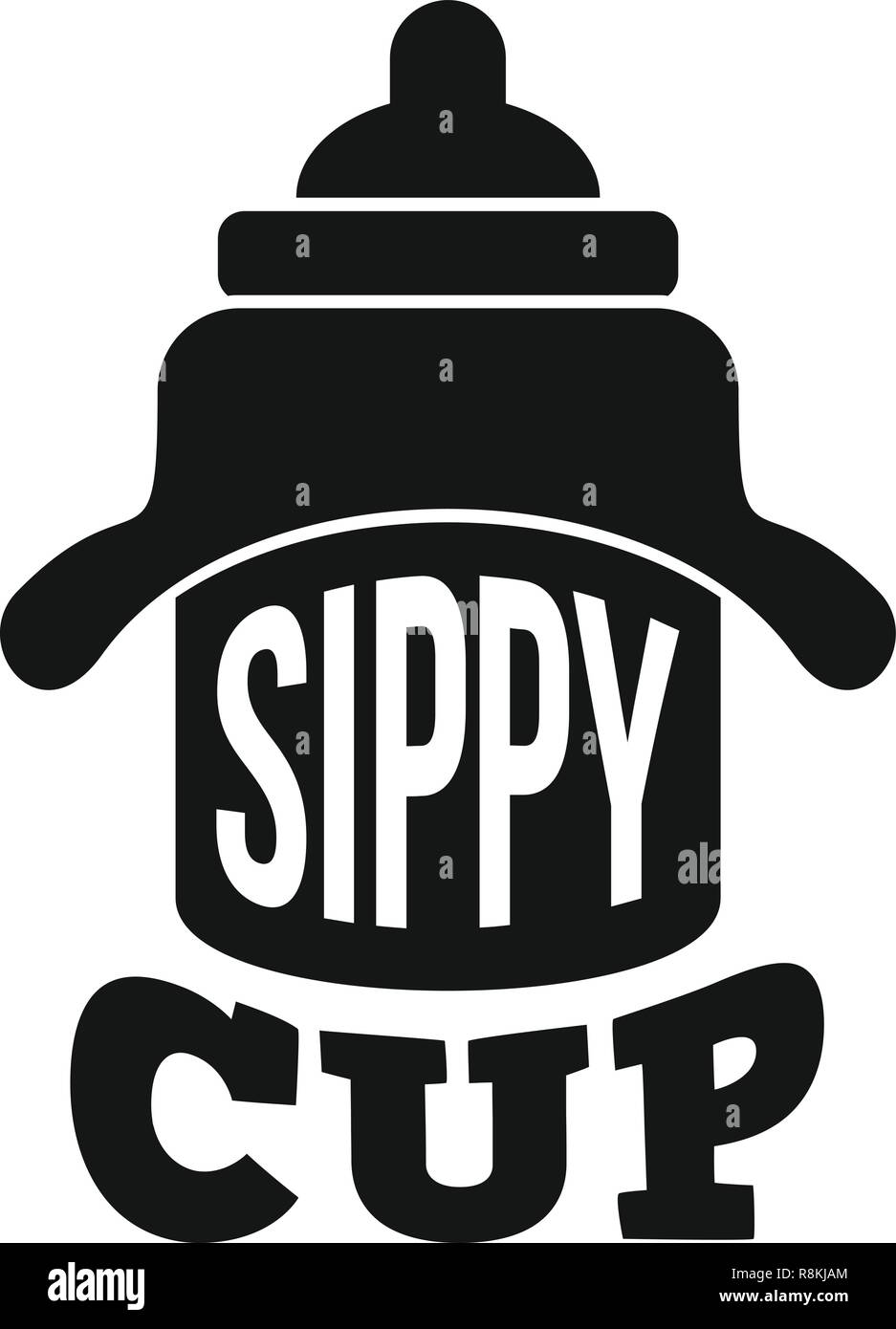 Newborn sippy cup logo. Simple illustration of newborn sippy cup vector ...
