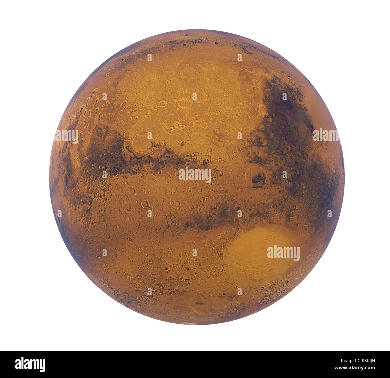 Planet Mars Isolated Stock Photo - Alamy