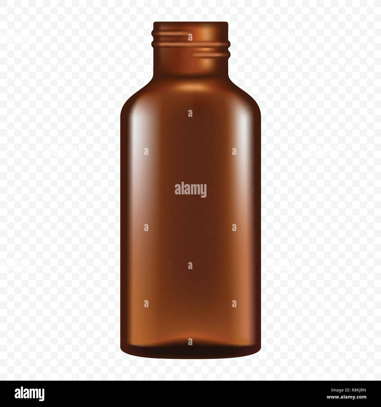 Pipette glass bottle icon. Realistic illustration of pipette glass ...