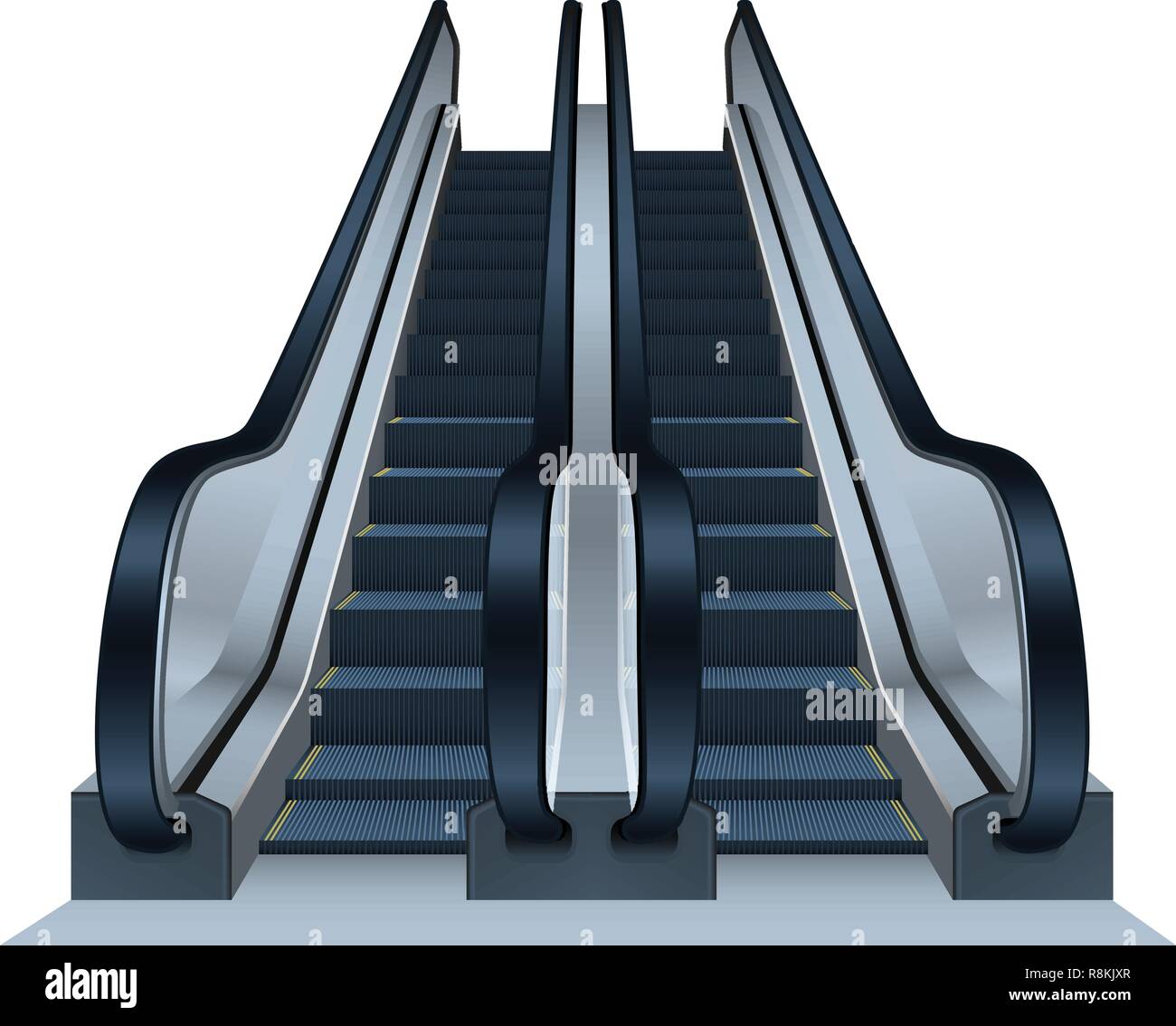 Double escalator Stock Vector Images - Alamy