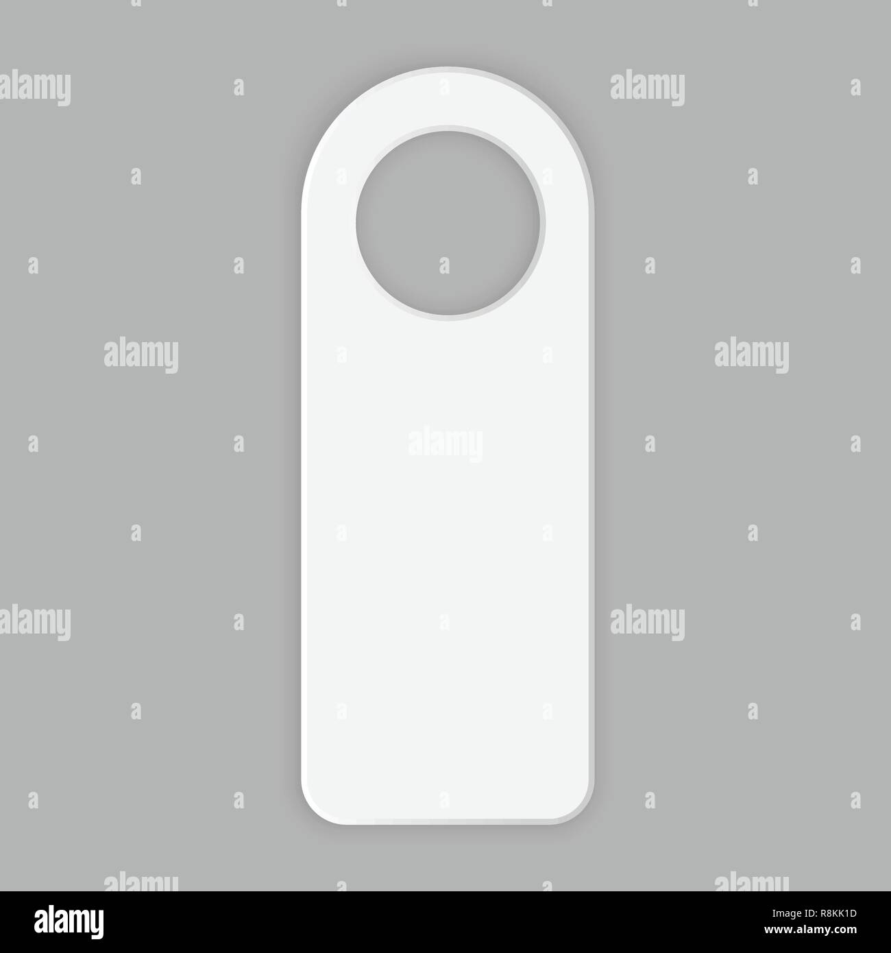 Door tag icon. Realistic illustration of door tag vector icon for web ...
