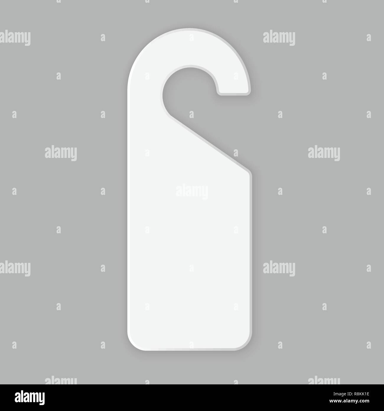 Hanger door tag icon. Realistic illustration of hanger door tag vector ...
