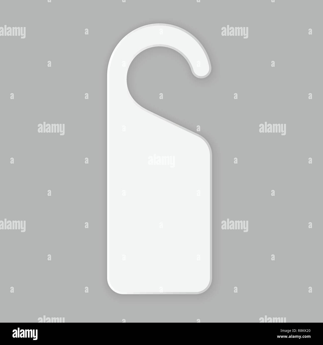Do not disturb door tag icon. Realistic illustration of do not disturb ...