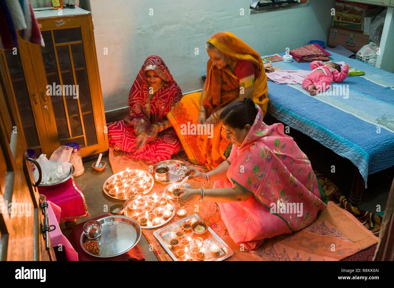 India rajasthan jaipur diwali festival hi-res stock photography and ...