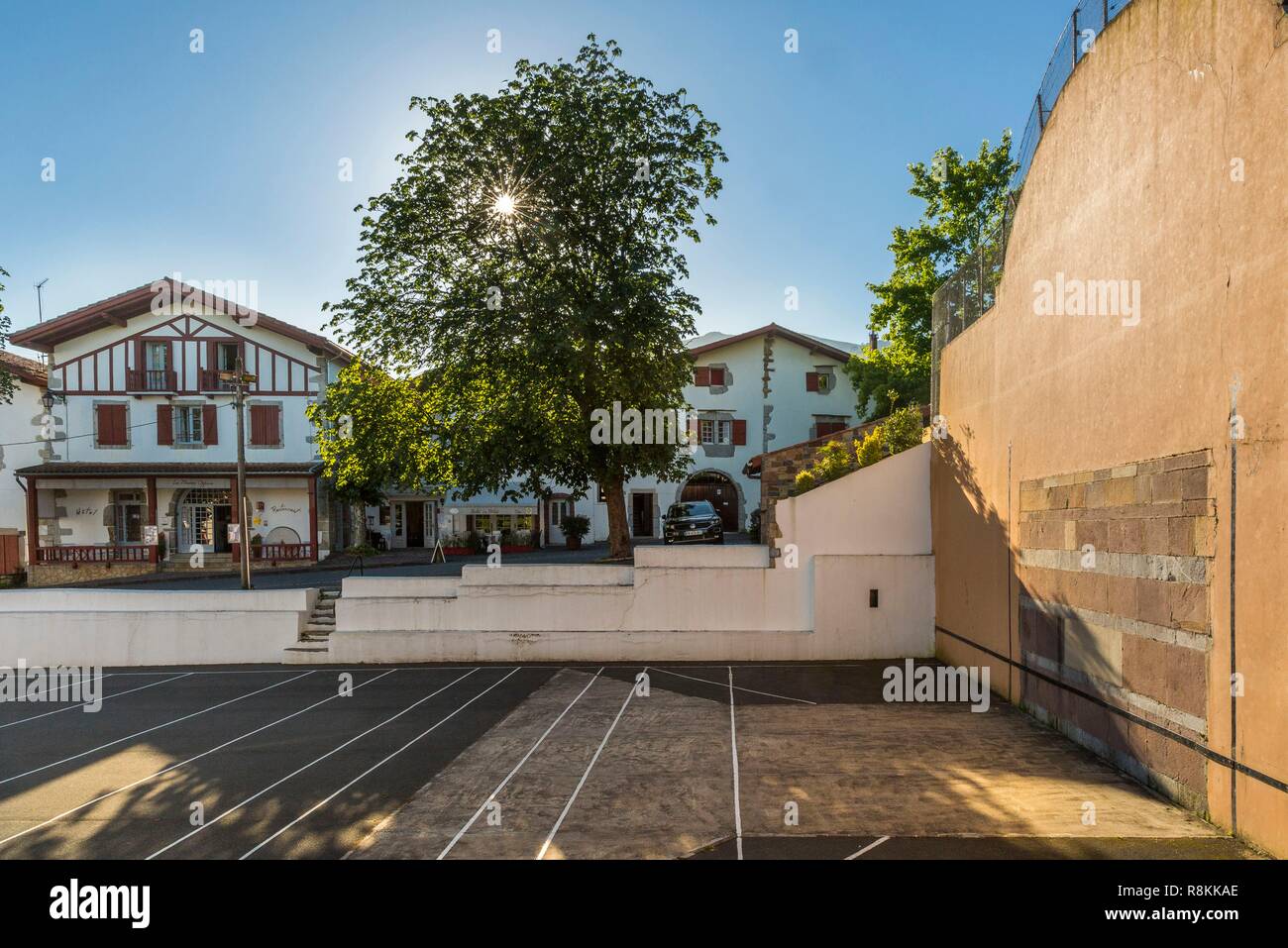 France, Pyrenees Atlantiques, Bask country, Ainhoa, Labeled The Most ...