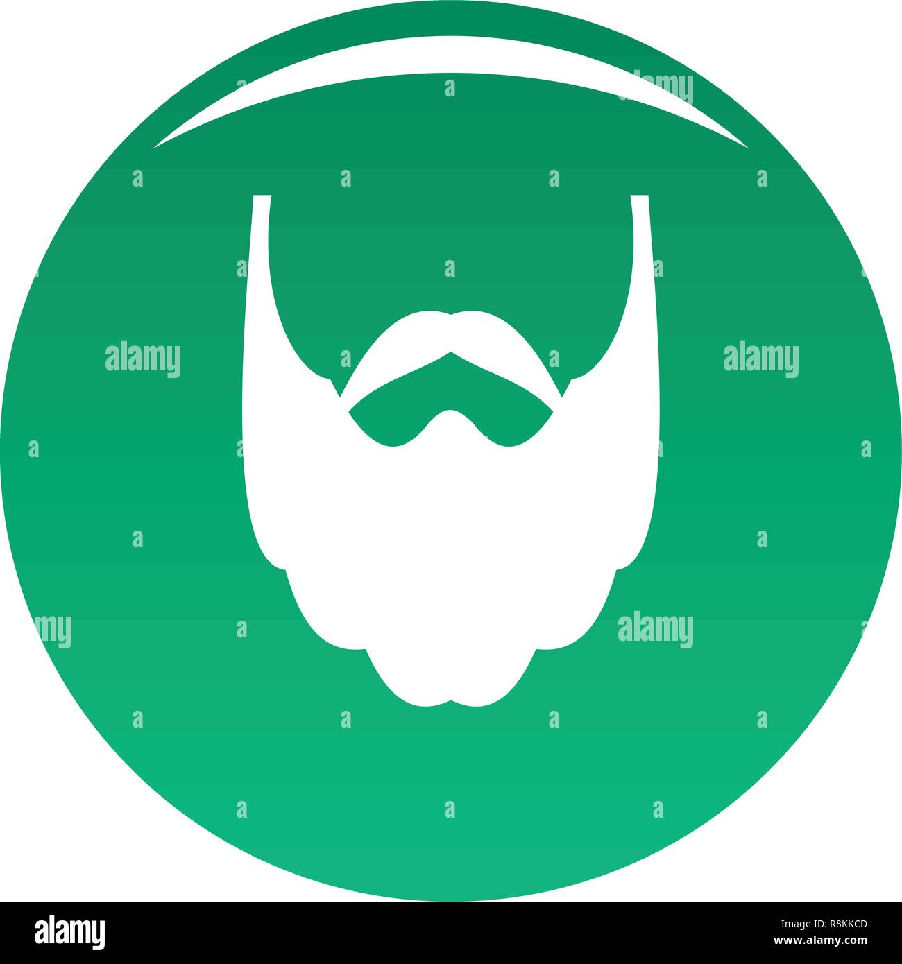 Long beard icon. Simple illustration of long beard vector icon for any ...