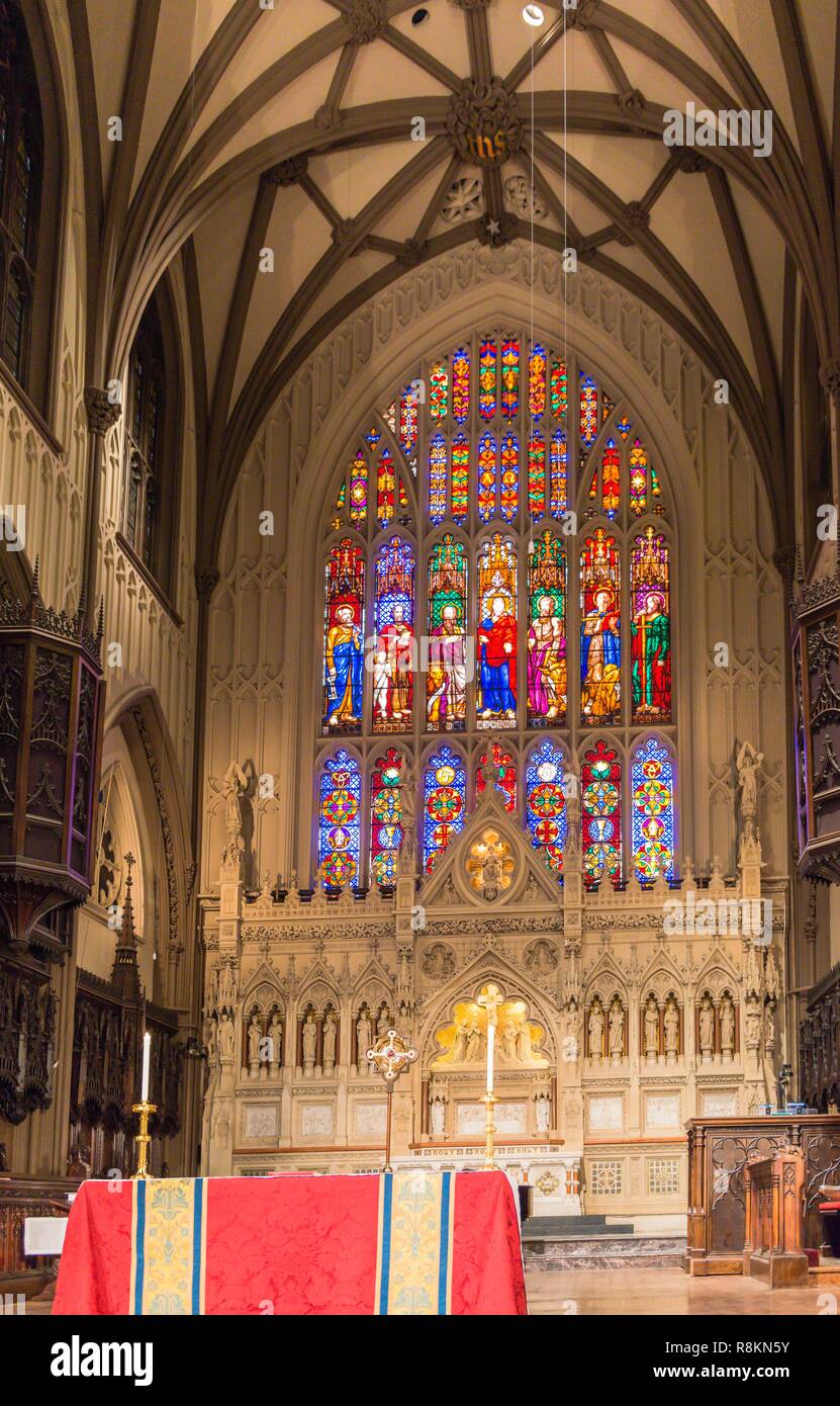 United States, New York, Manhattan, Lower Manhattan, Trinity Church ...