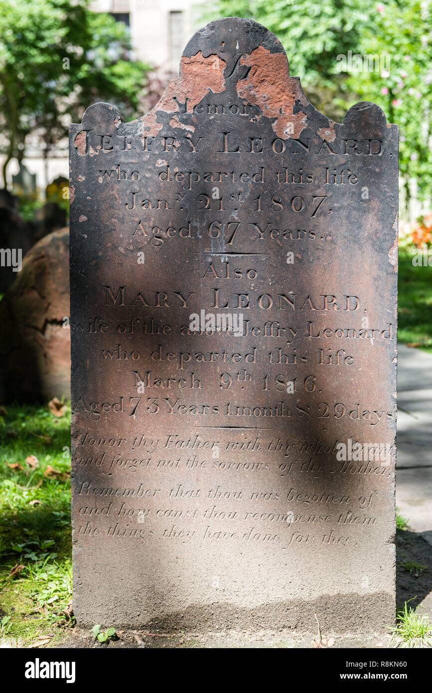 United States, New York, Manhattan, Financial District, Trinity Church ...