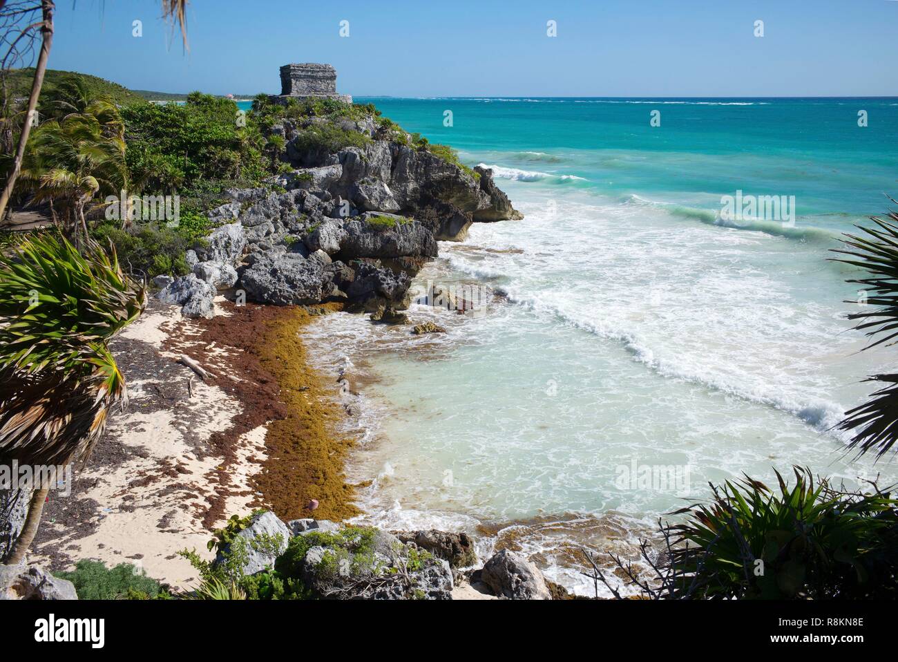 Mexico, State of Quintana Roo, Mayan Site of Tulum Stock Photo - Alamy