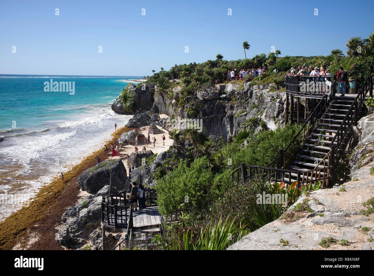 Mexico, State of Quintana Roo, Mayan Site of Tulum Stock Photo - Alamy