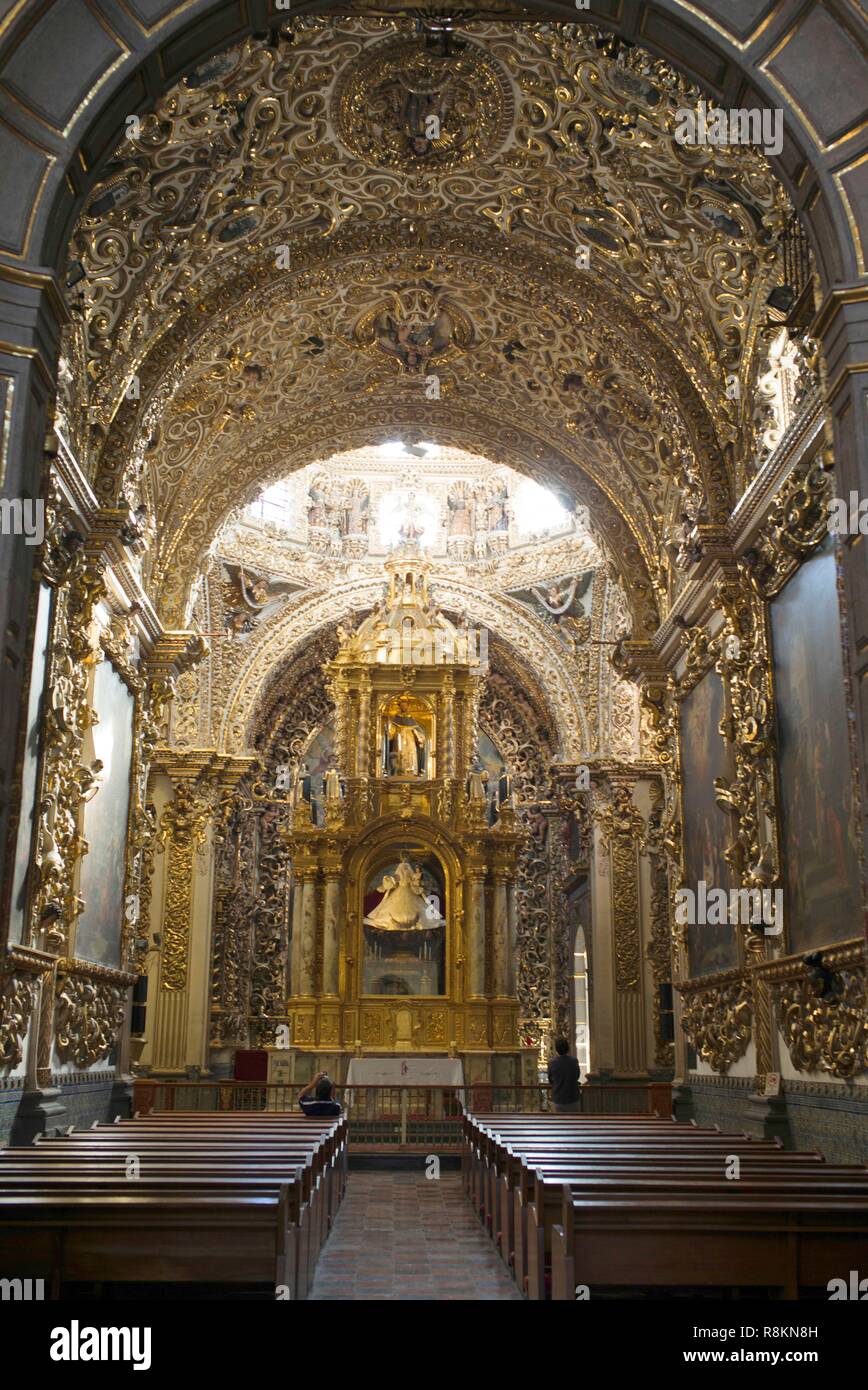 Mexico, Puebla State, Puebla, Capilla del Rosario, Santo Domingo Stock ...