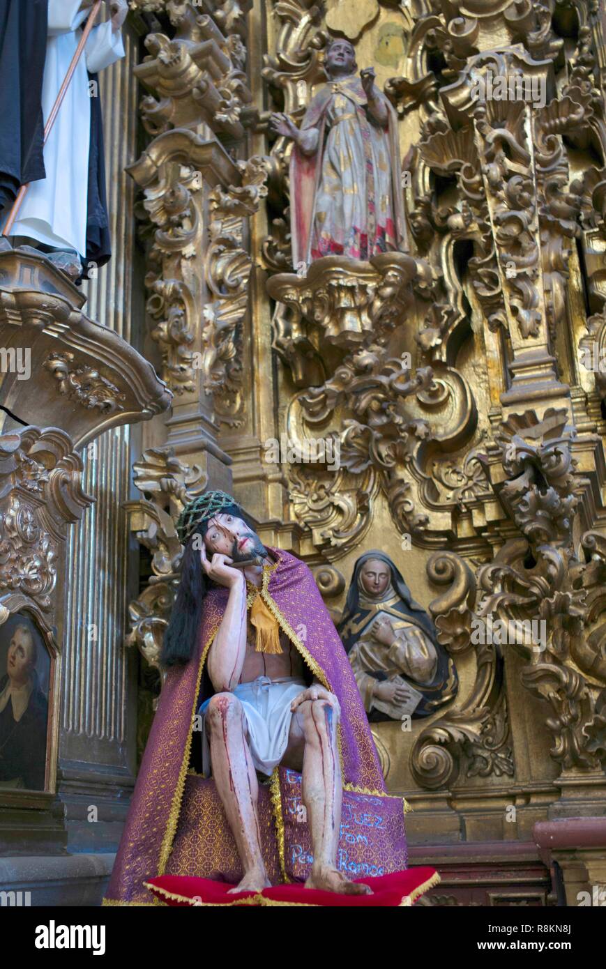 Mexico, Puebla State, Puebla, Capilla del Rosario, Santo Domingo Stock ...