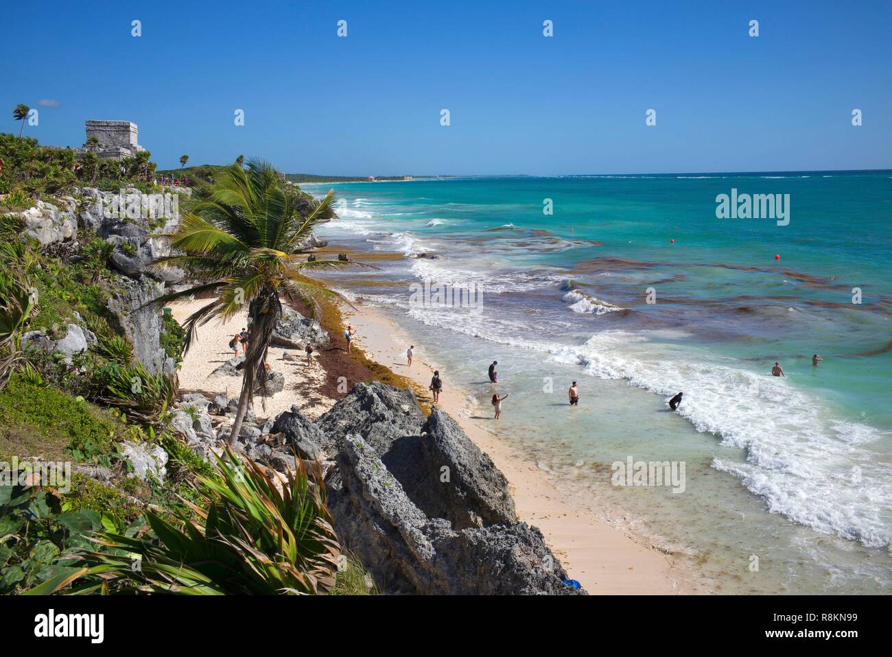 Mexico, State of Quintana Roo, Mayan Site of Tulum Stock Photo - Alamy