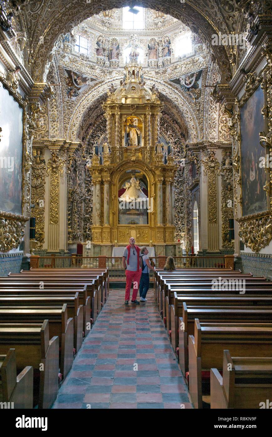 Mexico, Puebla State, Puebla, Capilla del Rosario, Santo Domingo Stock ...