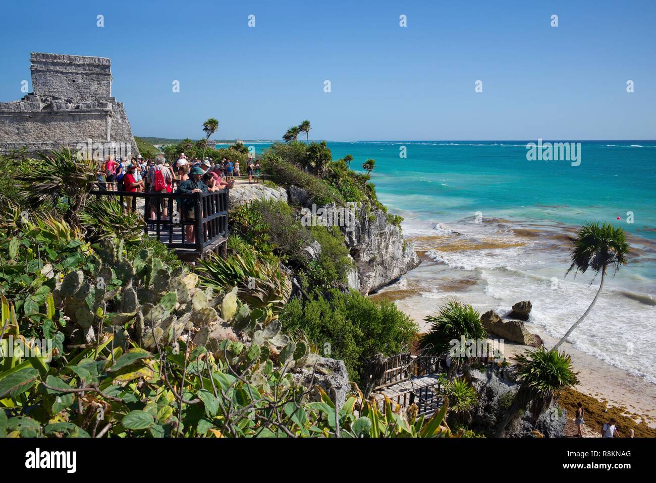 Mexico, State of Quintana Roo, Mayan Site of Tulum Stock Photo - Alamy