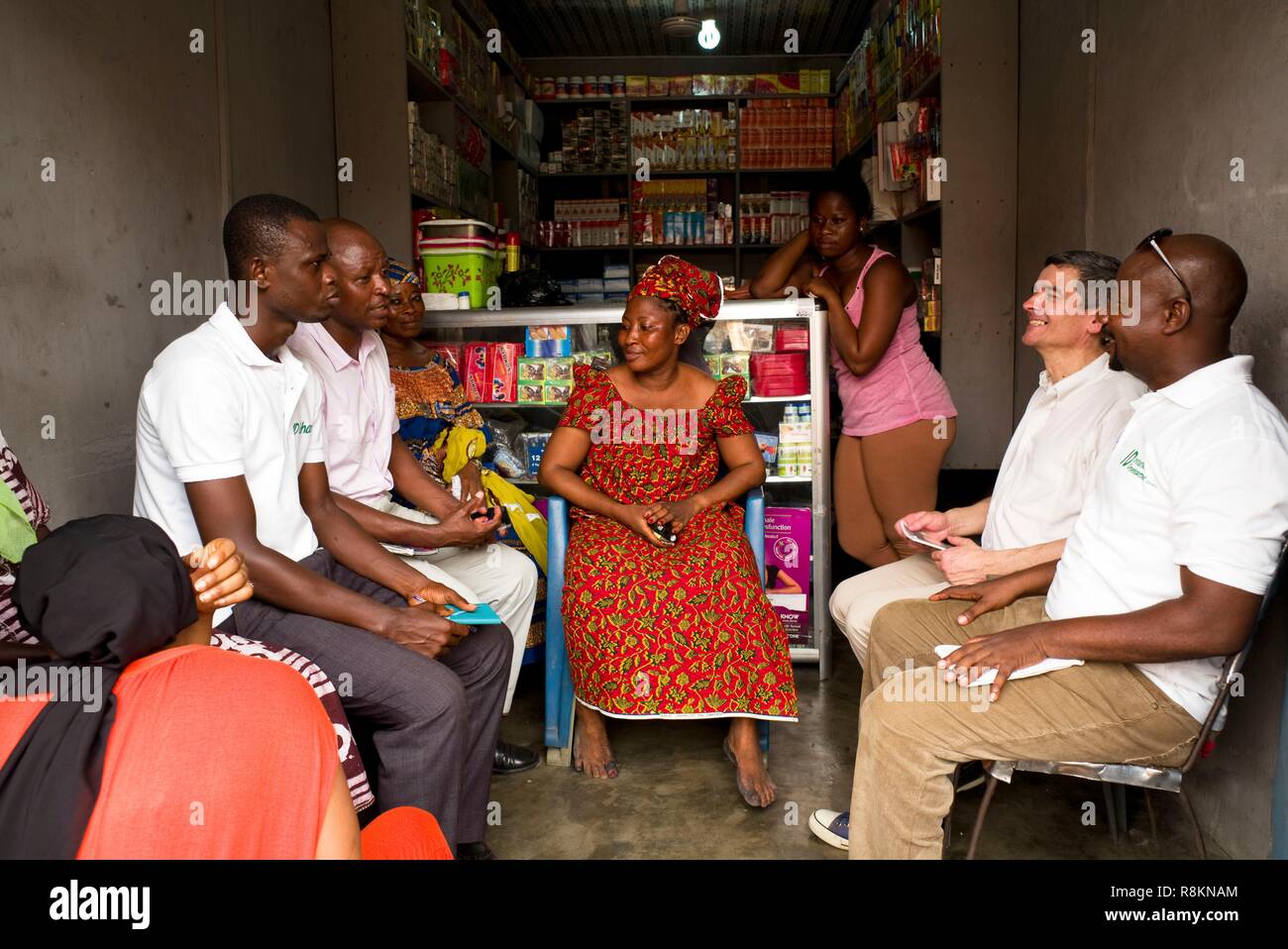Ghana, Accra, grocery store benefiting from ID Ghana micro credit ...