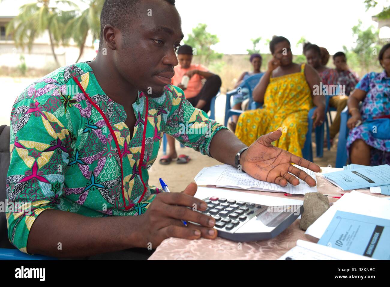 Ghana, Accra, repayment of loans by micro-credit beneficiaries in ID ...