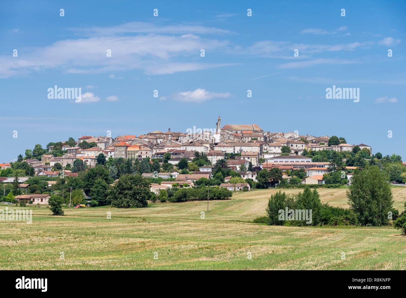 Village Monflanquin Lot Et Garonne High Resolution Stock Photography ...