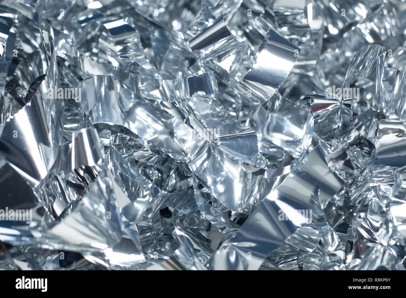 silver shiny metallic foil background for holidays packaging. Christmas ...