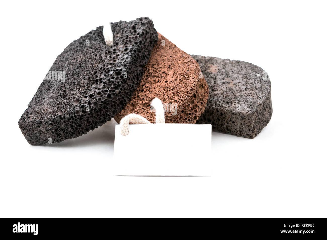 Volcanic lava foot pumices on the white background Stock Photo - Alamy