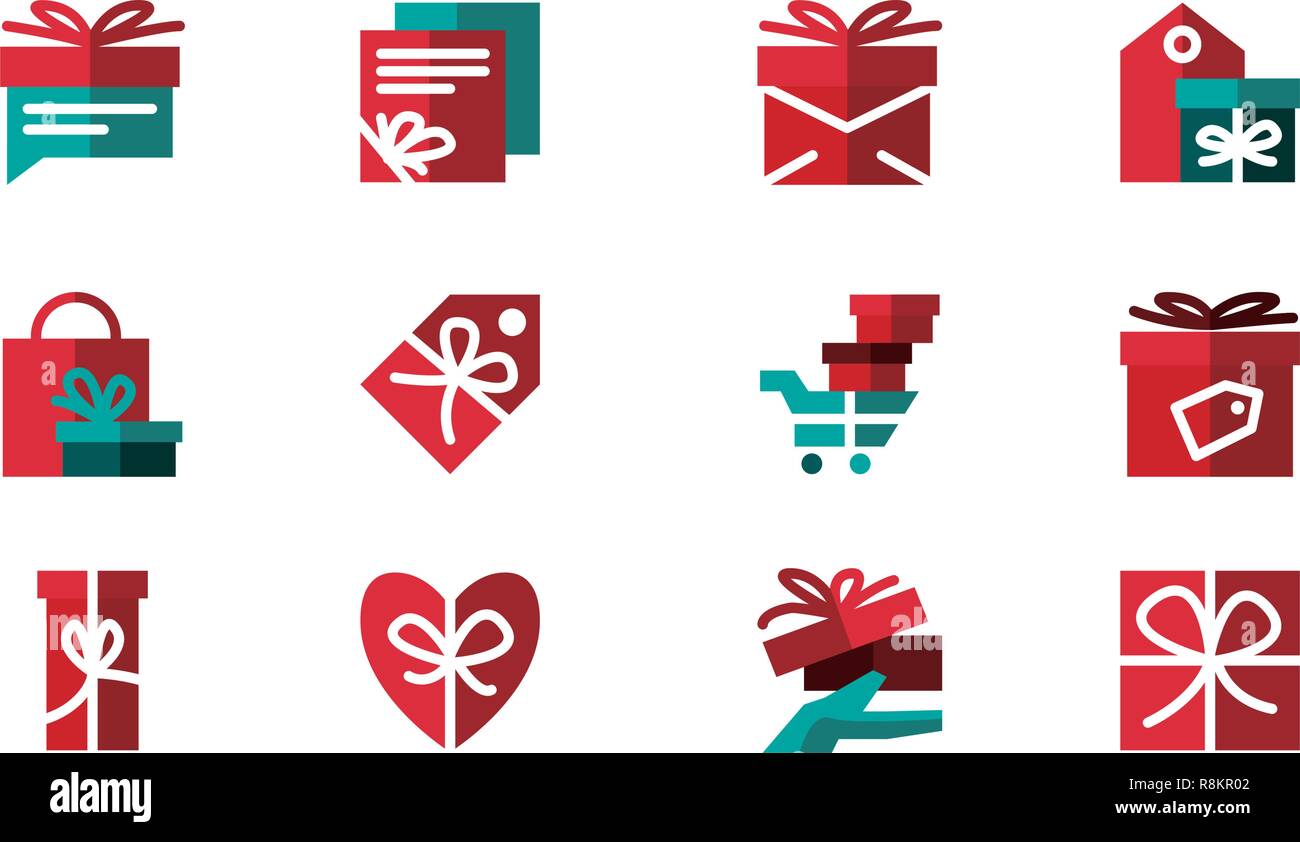 Gift Box Set Template Vector Design Stock Vector Image & Art - Alamy