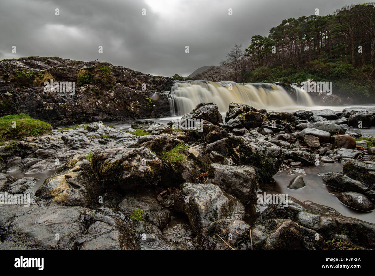 Aasleagh Falls on the River Erriff in Ireland Stock Photo - Alamy