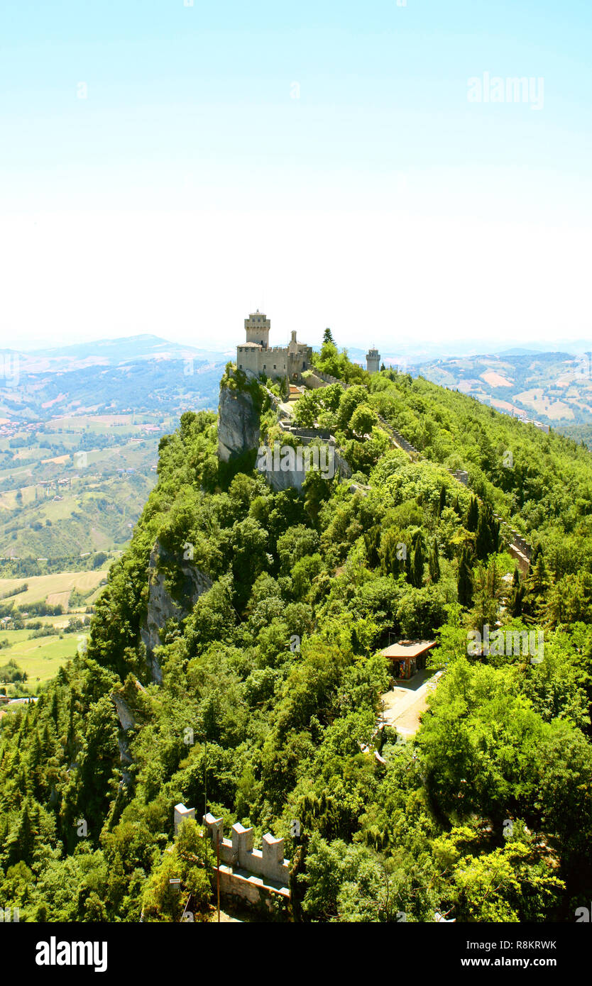 Cesta tower on Monte Titano, San Marino Stock Photo - Alamy