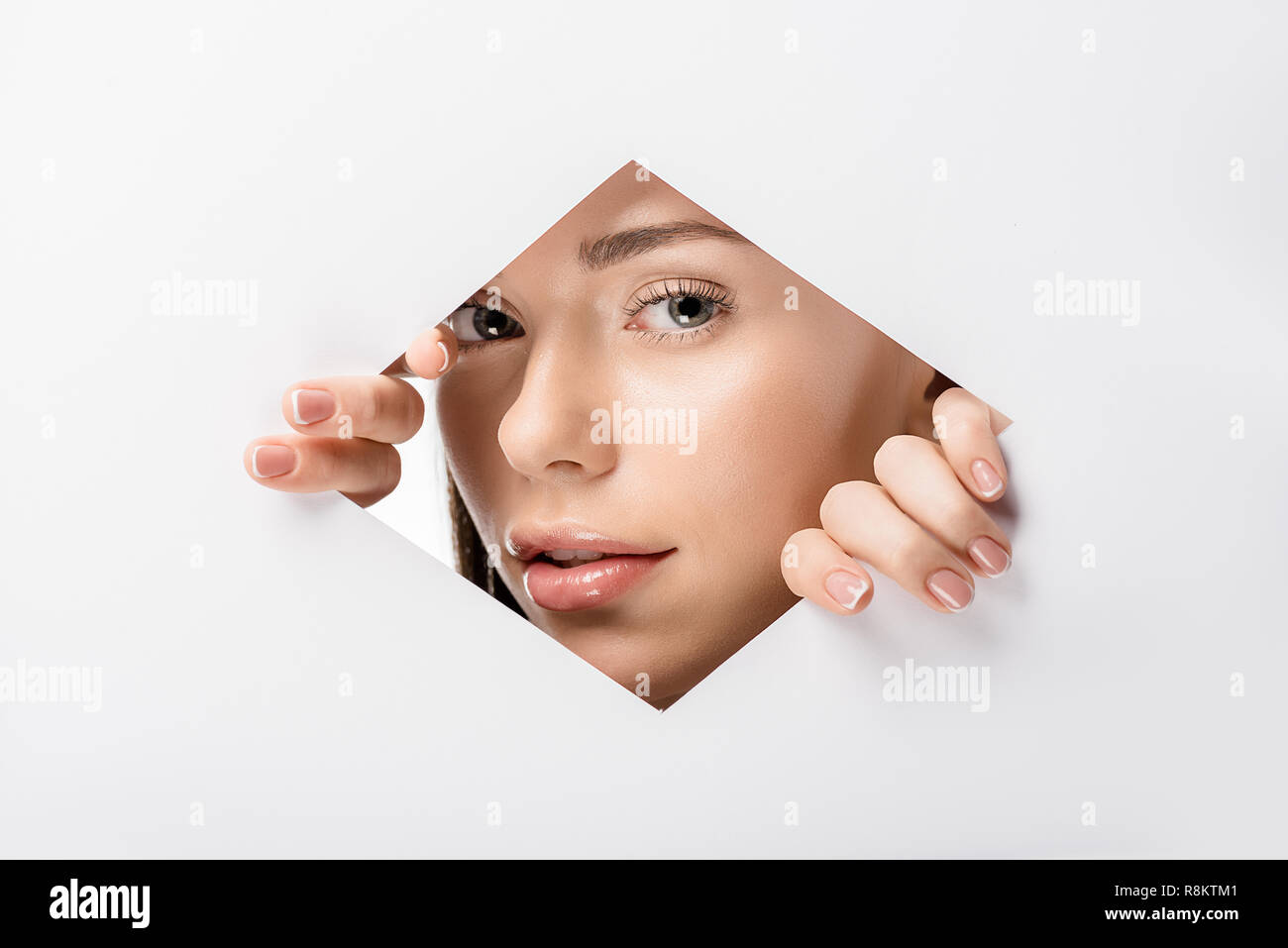 Girl nose hole hi-res stock photography and images - Alamy